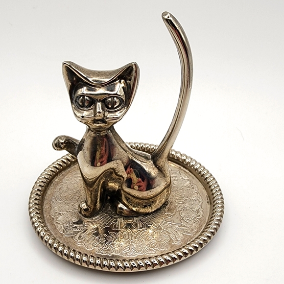 Seba | Storage & Organization | Vintage Art Deco Style Kitty Cat Ring ...